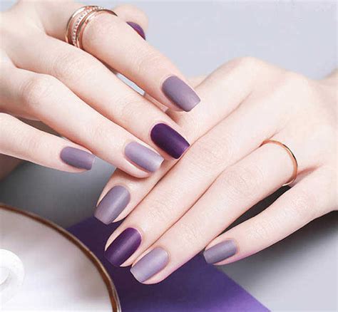 เล็บเจลสีม่วงลายก็น่ารักทาแล้วยังดูแพงอีกมาดูกัน