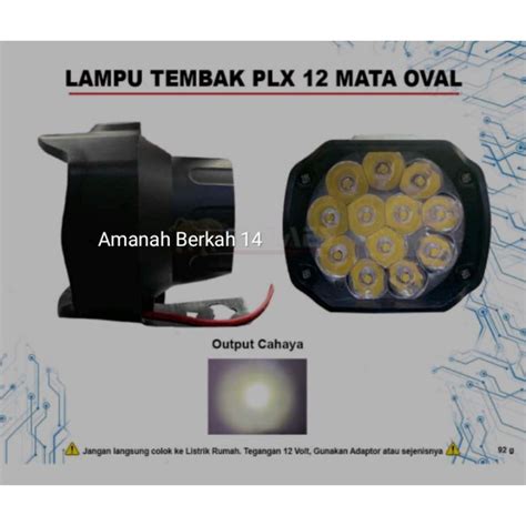 Jual Lampu Tembak Sorot 12 Mata Lampu Tembak Sorot LED Bar Laser Gun Cree Motor Mobil 12 Mata
