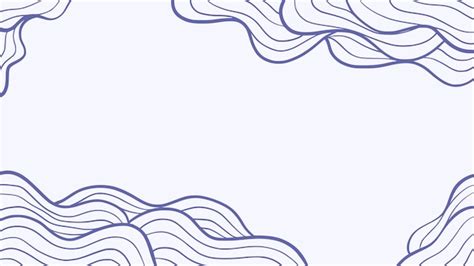 라인 아트 스타일의 웨이브 배경 디자인 프리미엄 벡터