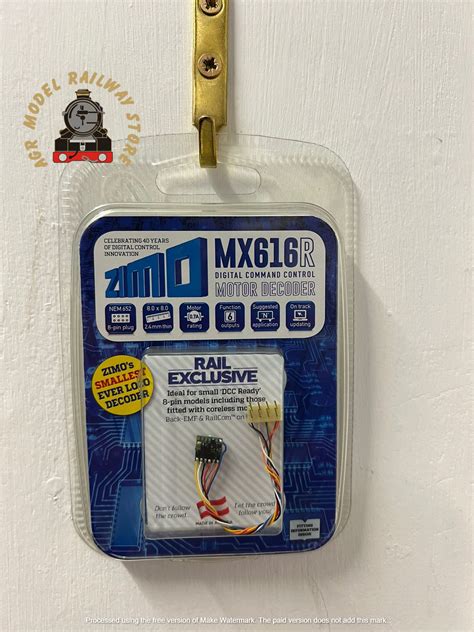 Zimo Mx616r Micro Dcc 8 Pin Wired Decoder Agr Model Railway Store