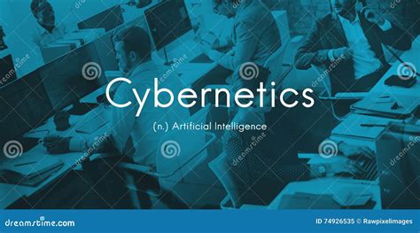 Cybernetics Artificial Intelligence Technology Graphic Concept Stock Image Image Of Internet