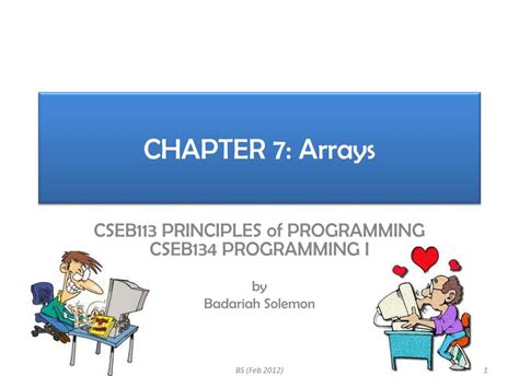 Ppt Chapter 7 Arrays Powerpoint Presentation Free Download Id5417561