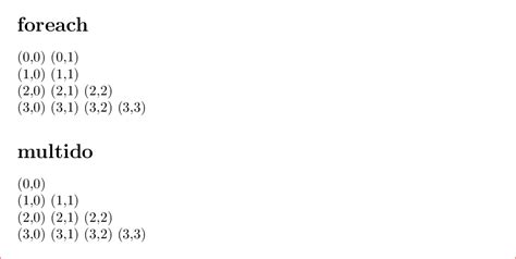 Multido Why Does Foreach X In 010 Perform Two Iterations