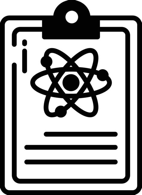 Physics Notes Glyph And Line Vector Illustration 42604873 Vector Art At Vecteezy