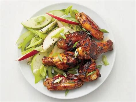 Cider Glazed Chicken Wings With Apple Salad Recipe Chefs Resource Recipes