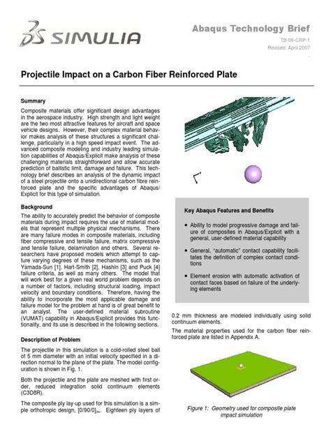 Abaqus Technology Brief Pdf Composite Material Materials