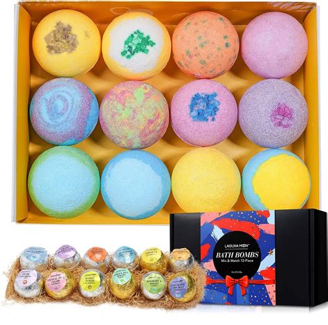 Tropical Fruit Bath Fizzies Set 12 Large Bubble Bathbombs