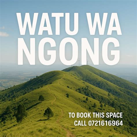 Watu Wa Ngong Good Evening Our Dear Followers Facebook