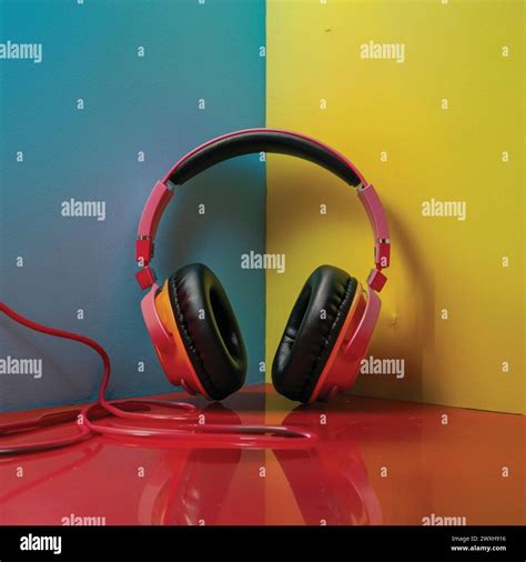 Headphone Shoot With Isolated White Background Stock Vector Image And Art