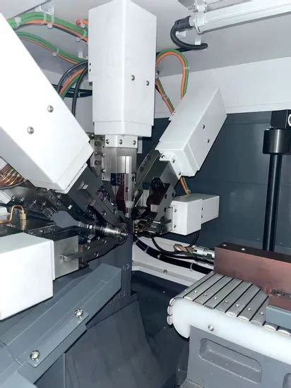 Hanbs Multi Axis Knives Swiss Type CNC Lathe With High Rigidity Five Tool Simultaneous
