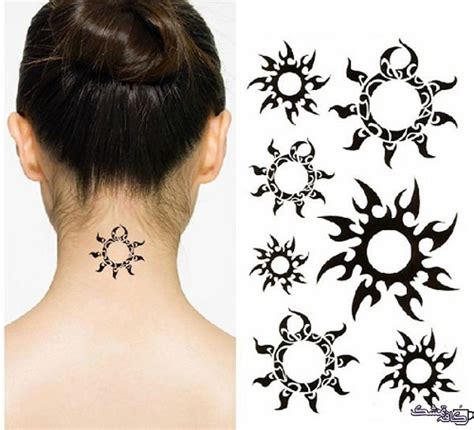 طرح تاتو دخترانه پشت گردن جدیدترین و زیباترین طرح های تتو 2020