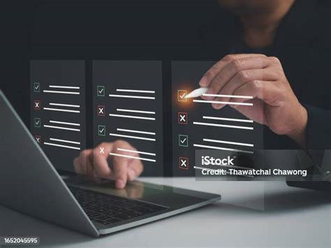 체크리스트 및 온라인 설문 조사 양식 작성 문서 관리 시스템 Dms 평가 양식 품질 관리 및 정확도 검사 가상현실에 대한 스톡 사진 및 기타 이미지 Istock