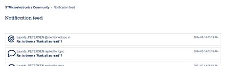 Multiple Notifications For The Same Post Stmicroelectronics Community