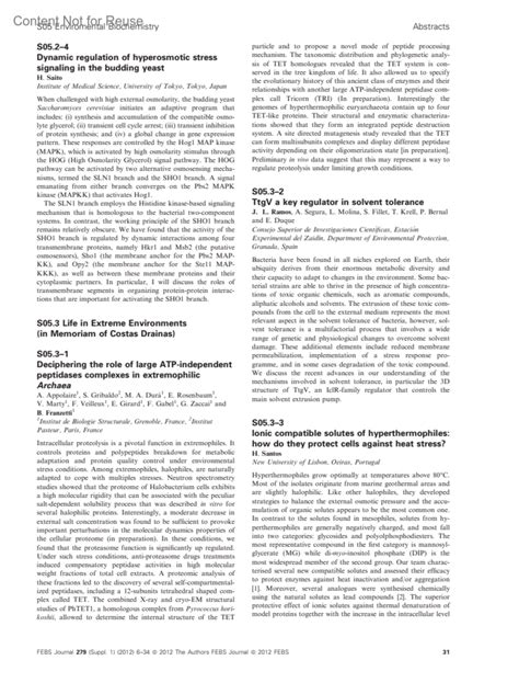 Dynamic Regulation Of Hyperosmotic Stress Febs Journal The