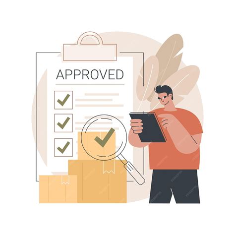 Premium Vector Product Quality Control Abstract Illustration
