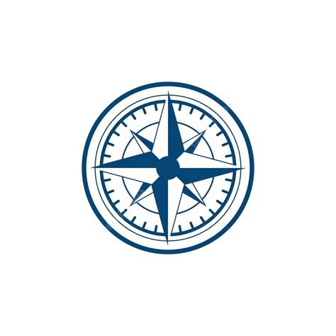 Compass Vector Icon Illustration Design Symbol Compass Travel Vector