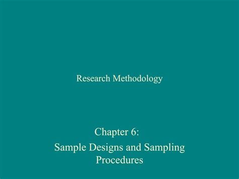 Sampling Ppt Science