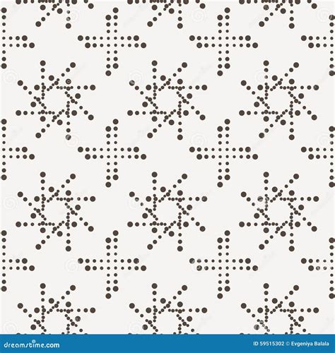 Vector Seamless Geometric Pattern Of Dots Of Stock Vector