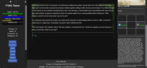 Fatty Text Adventure Game 79 By Tag365 Projects Weight Gaming