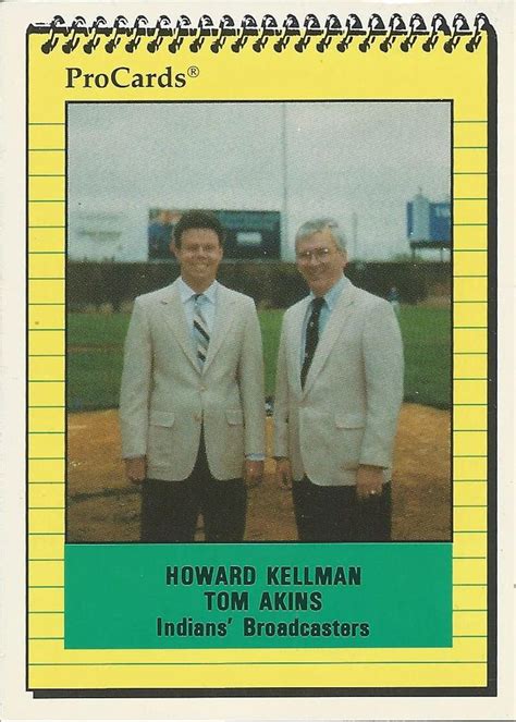 1991 Procards Nno Howard Kellman Tom Akins Trading Card Database