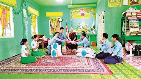 နယ်စပ်ရေးရာဝန်ကြီးဌာနက နာဂကိုယ်ပိုင်အုပ်ချုပ်ခွင့်ရဒေသအတွင်းရှိ ဘုန်းတော်ကြီးကျောင်းများသို့ ဆွမ