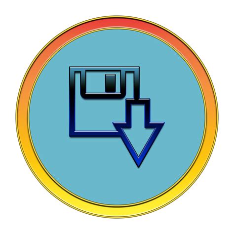 Blue Save Icon