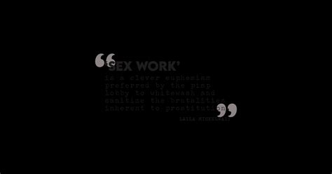 Sex Work Is An Euphemism Feminism Sticker TeePublic
