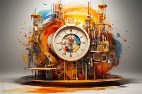 Time Management Reminder And Schedule Concept Generative Ai Stock Illustration Illustration