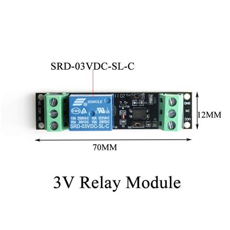 1 Channel DC 3V Relay High Level Driver Module Optocoupler Relay Module Isolated Drive Control