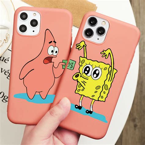 Spongebobs Squarepants Friend Silicon Phone Case For Iphone Xr Xs 11 Pro Max X Cover Case For