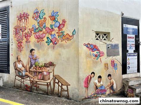 Mural Lanterns In Chinatown Singapore