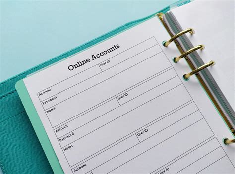 A5 Size Password Tracker Bundle Log Login Organizer Password Keeper