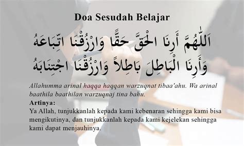 Doa Belajar Sebelum Dan Selepas Mukmin My