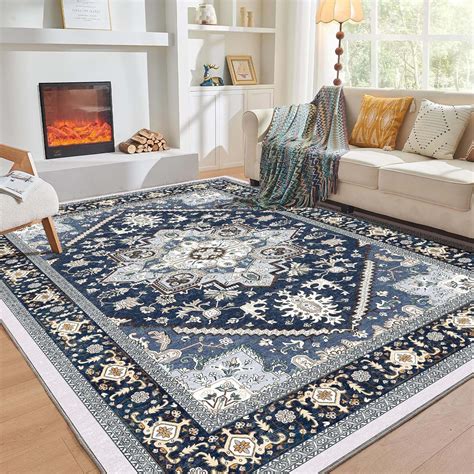 Winual Area Rugs 5x7 Soft 5x7 Area Rug Washable Rug 5 X 7 With Non
