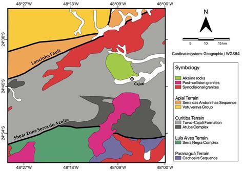 Simplified Tectonic Map Showing The Relationship Between The Luís