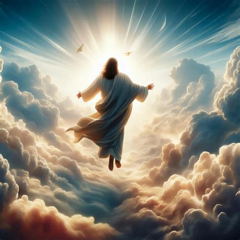 Premium Photo Ancension Day Kenaikan Isa Almasih Realistic Photo Ai Image Background
