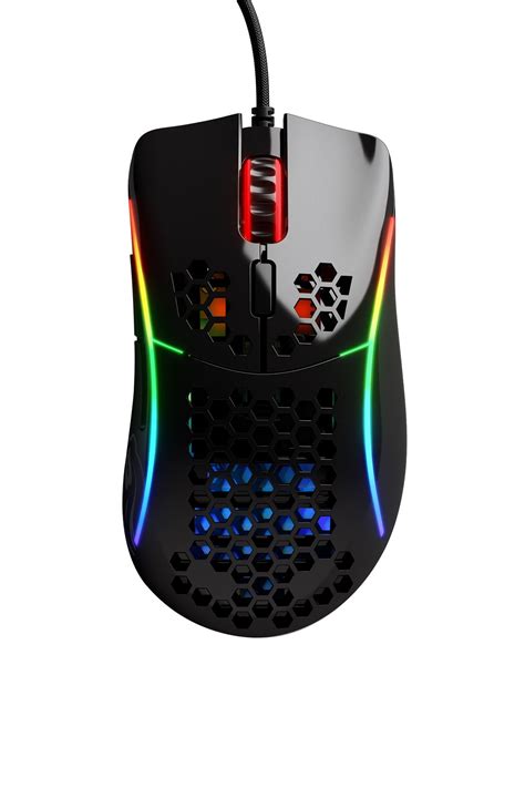 Glorious Pc Model D Minus Glossy Black Rgb Wired Mouse