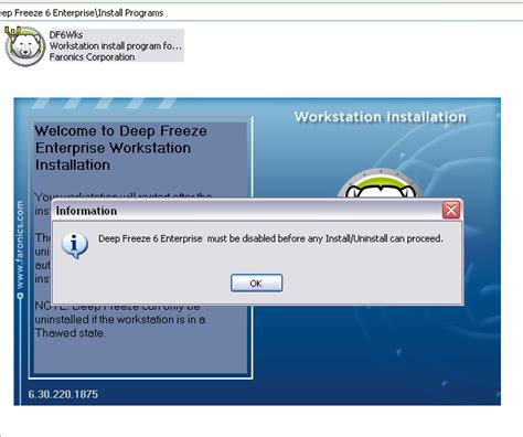 Solved How To Disable Deep Freeze Experts Exchange