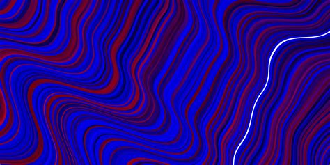 Dark Blue Red Vector Backdrop With Curves Colorful Abstract Illustration With Gradient Curves