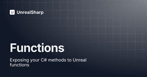Functions Unrealsharp