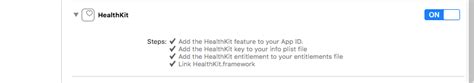 Ios Adding Healthkit Entitlement To Your App Id No Device Stack