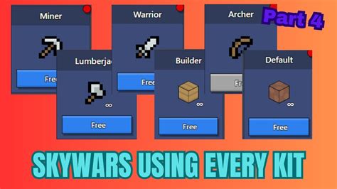 Bloxd Io SKYWARS Using Every Kit Part 4 YouTube
