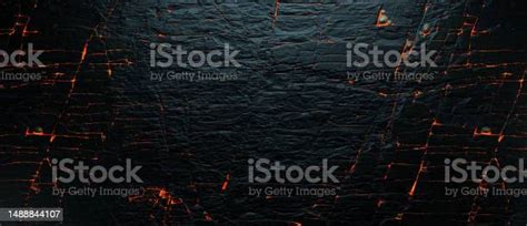 돌 사이에 불 틈이 있는 추상적인 바위 배경은 바위 표면을 자른다 대기의 빛이 있는 용암과 바위 배경 0명에 대한 스톡 사진 및 기타 이미지 Istock