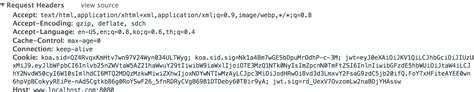 Ajax Cookie Is Undefined In Koaexpress Request Stack Overflow