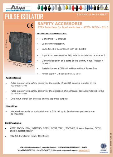 Ce Declaration Of Conformity Atmi Pdf Catalogs Technical Documentation Brochure