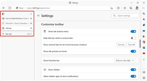 How To Enable Vertical Tabs In Microsoft Edge Browser Windowstip