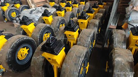 2 Wheel Trolley Assembly Rollers Two Bearing Solid Rubber Caster Wheel