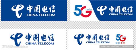 中国电信logo设计图 Psd分层素材 Psd分层素材 设计图库 昵享网nipic Cn