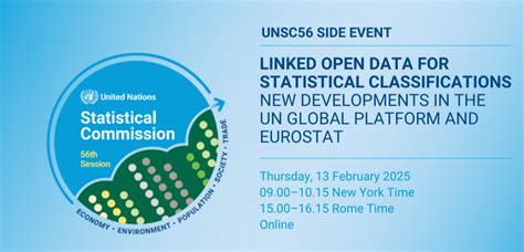 Unsc56 Side Event Linked Open Data For Statistical Classifications