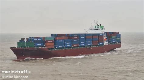 Ship Kwangyang Voyager Container Ship Registered In Panama Vessel
